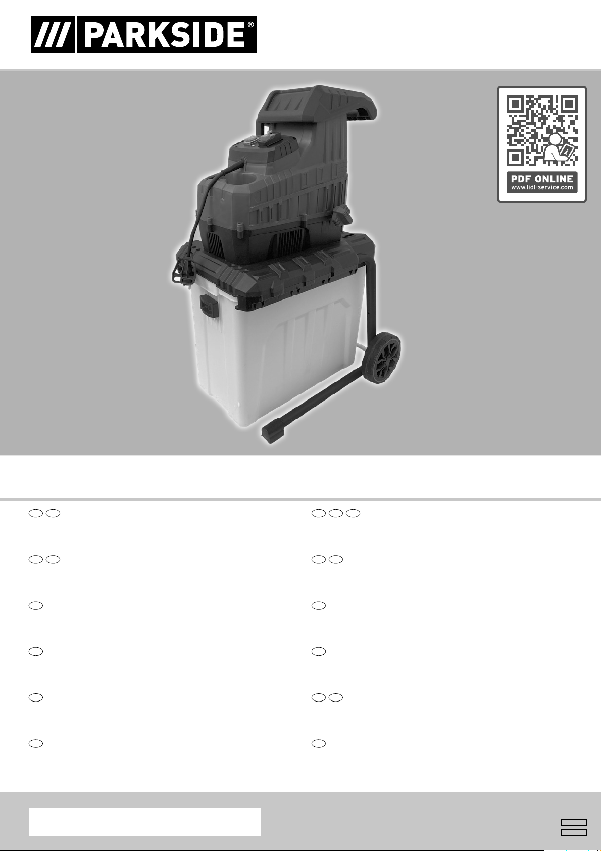 Manual Parkside IAN 374132 Garden Shredder