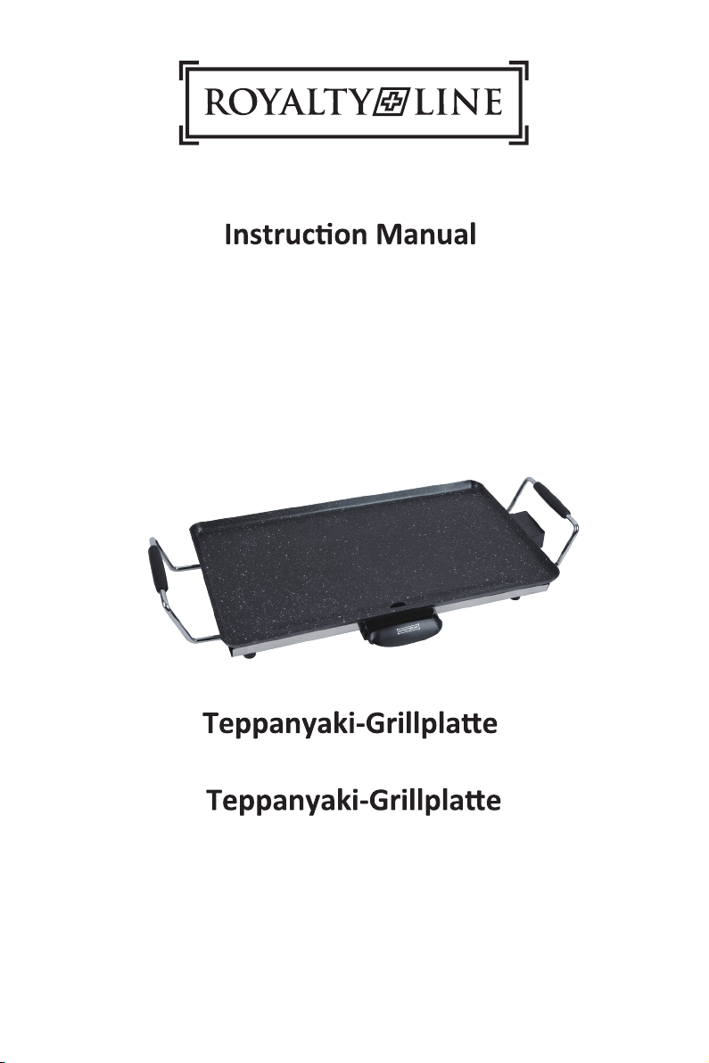 Manual Royalty Line TP-18209 Table Grill