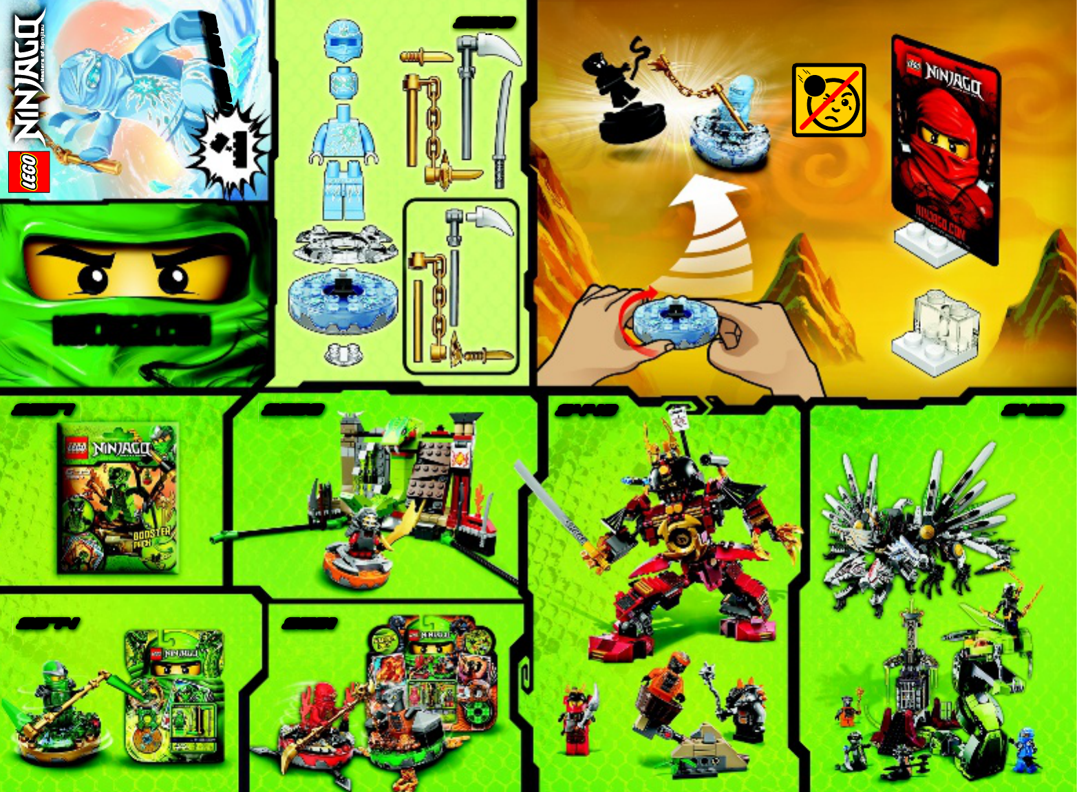 Handleiding Lego set 9590 Ninjago NRG Zane