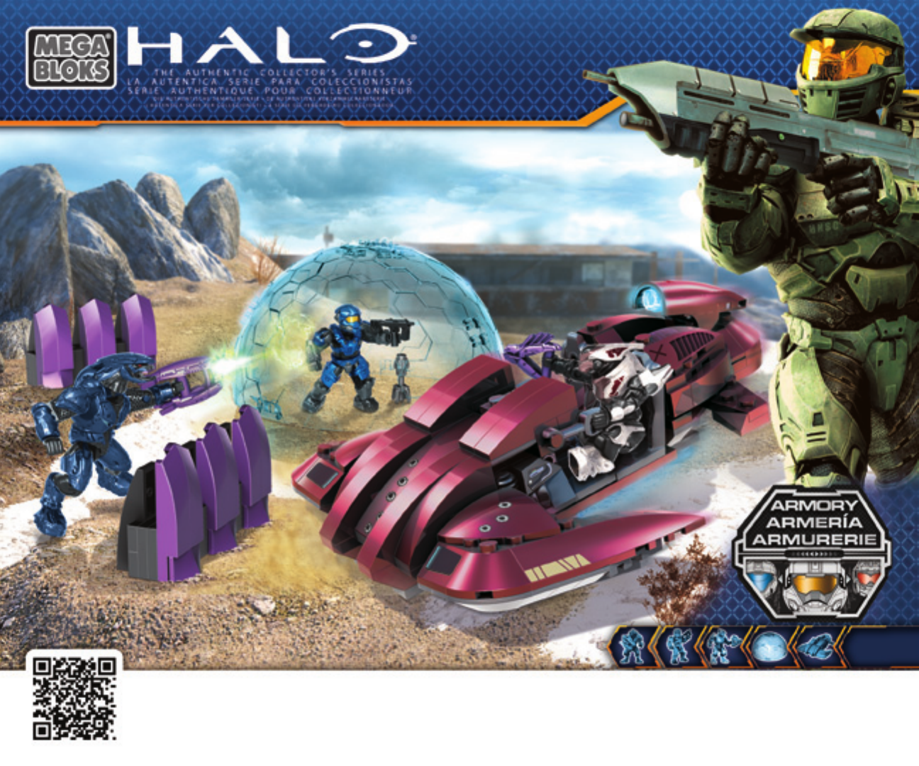 Manual Mega Bloks set 96982 Halo Covenant revenant attack