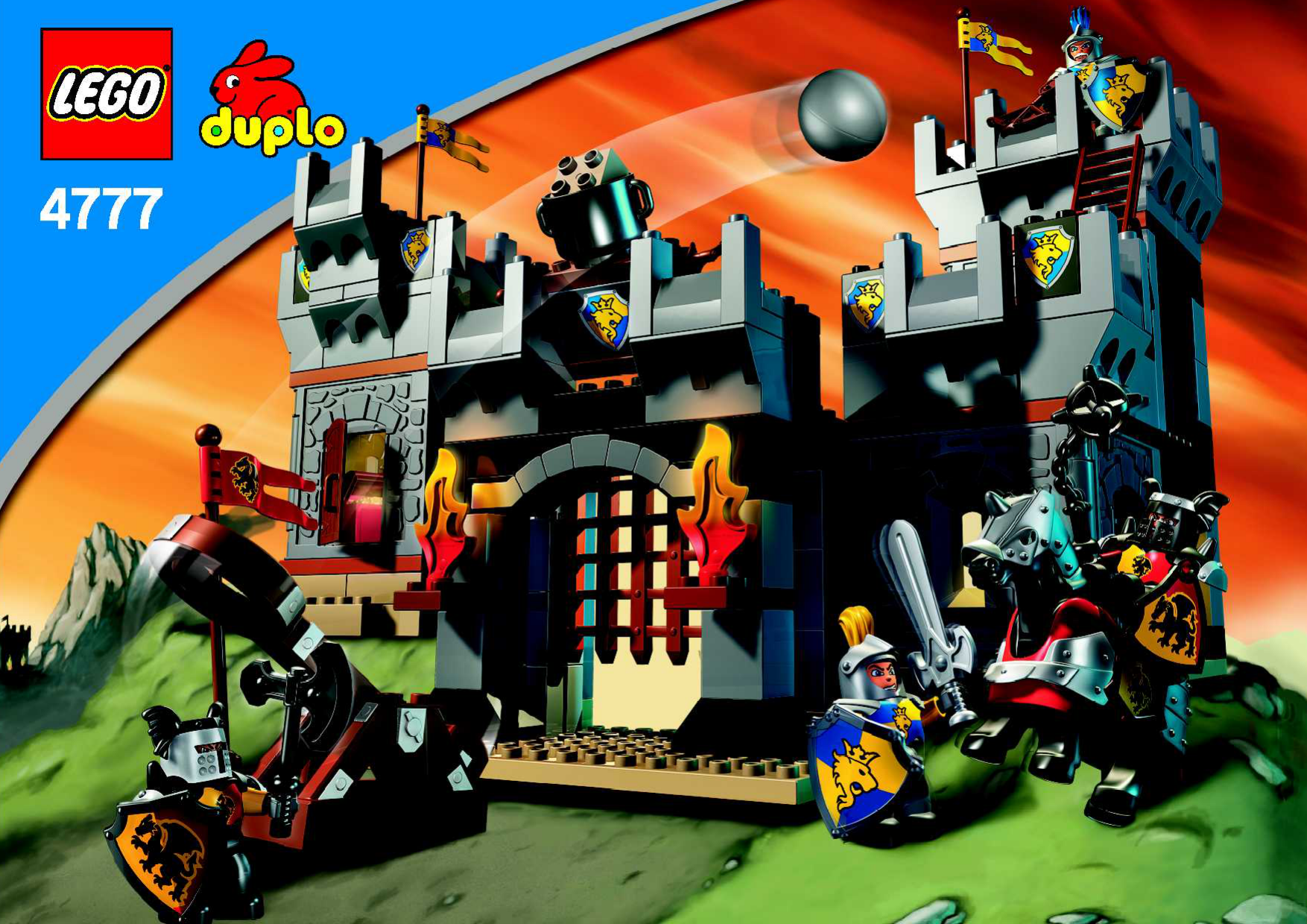 Manual Lego set 4777 Duplo Knights castle