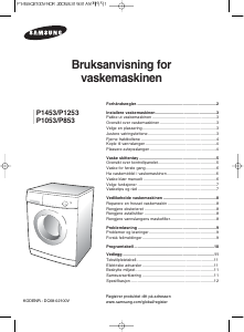 Bruksanvisninger for Samsung Vaskemaskiner