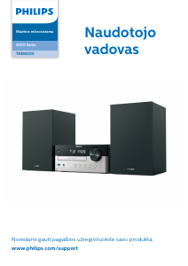 Vadovas Philips TAM4205 Stereofoninis rinkinys