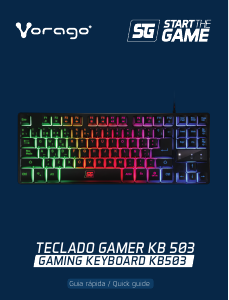 Manual de uso Vorago KB-503 Teclado