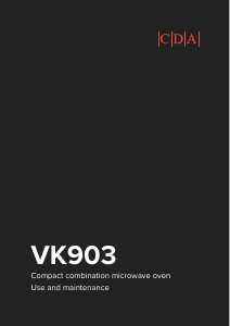 Manuals for CDA Ovens