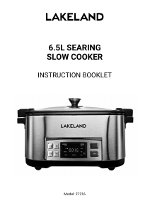 Manual Lakeland 27216 Slow Cooker