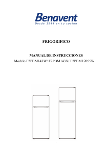 Manual Benavent F2PBM17055W Fridge-Freezer