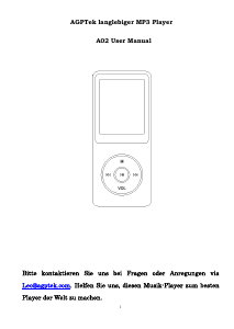 Bedienungsanleitung für AGPTEK Mp3 player