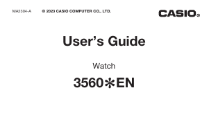 Manuals for Casio Watches