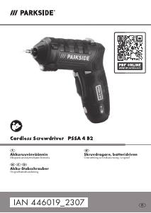 Bruksanvisning Parkside IAN 446019 Skruvdragare - sida 2