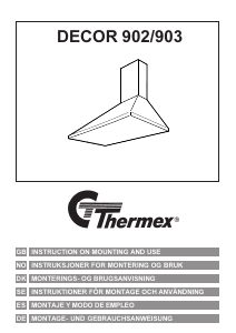 Manual Thermex Decor 903 Cooker Hood