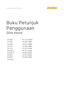 Panduan Modena PX 7111 Cooker Hood