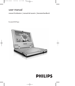 Manual de uso Philips PET700 Reproductor DVD