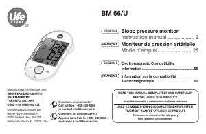 Manuals for Life Blood Pressure Monitors