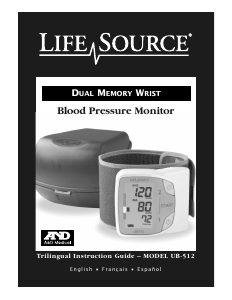Manuals for LifeSource Blood Pressure Monitors