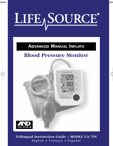 Manuals for LifeSource Blood Pressure Monitors