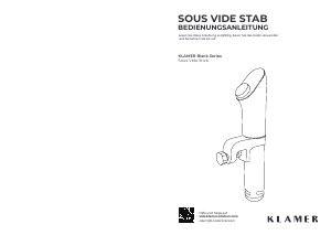 Manual Klamer 63699 Sous-vide Stick