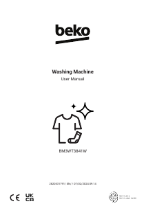 Handleiding BEKO BM3WT3841W Wasmachine