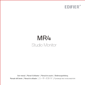 Manual Edifier MR4 Speaker