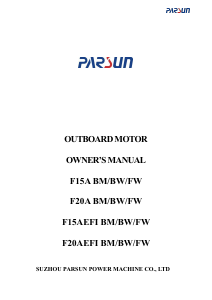 Manual Parsun F20A BW Outboard Motor