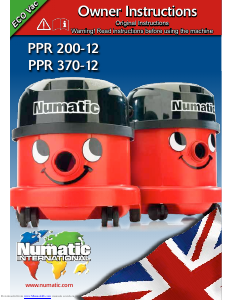 Manuals for Numatic Vacuum Cleaners