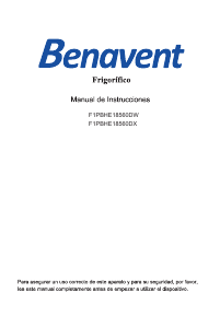 Manual de uso Benavent F1PBHE18560DW Refrigerador