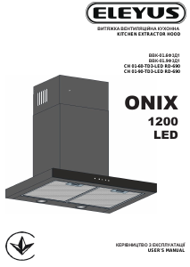 Manual Eleyus ONIX 1200 LED 90 BL Cooker Hood