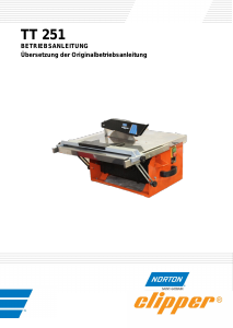 Manual Norton TT251 Clipper Tile Cutting Machine