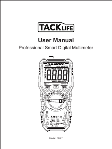 Manual Tacklife DM07 Multimeter