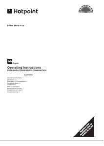 Manuals for Hotpoint Fridge-Freezers