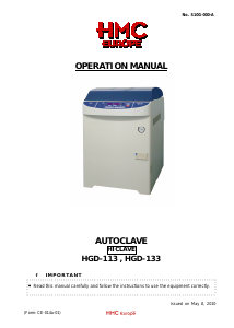 Manuals for HMC Autoclaves