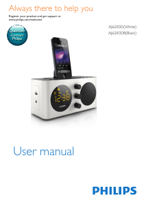 Manual Philips AJ6200DB Alarm Clock Radio