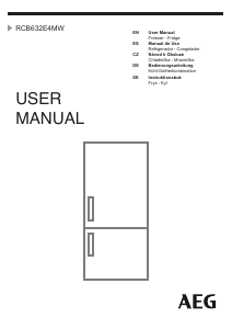 Manual AEG RCB632E4MW Fridge-Freezer